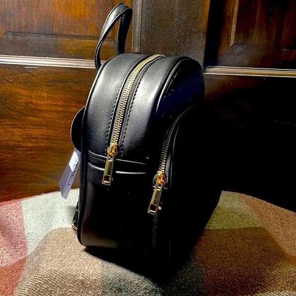 Deluxity Los Angeles | Bags | Black Vegan Leather Mini Backpack 2 Piece ...